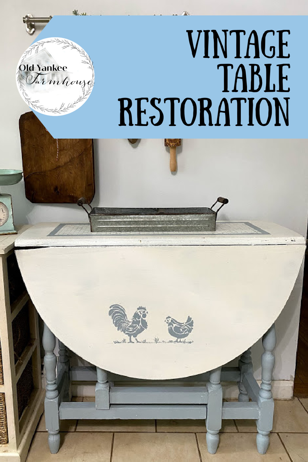 Vintage Table Restoration - Old Yankee Farmhouse
